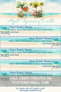 April Calendar Template | PosterMyWall