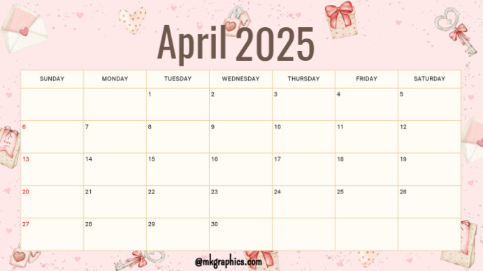 April calendar Template | PosterMyWall