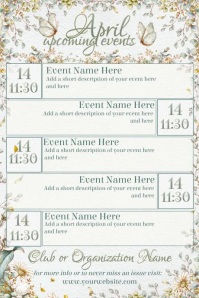 April Calendar Template | PosterMyWall