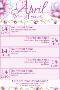 April Calendar by Paula Template | PosterMyWall