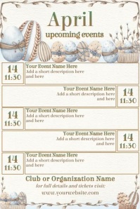 April Calendar Template | PosterMyWall