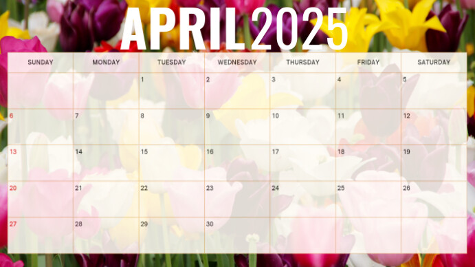 Copy of April calendar | PosterMyWall