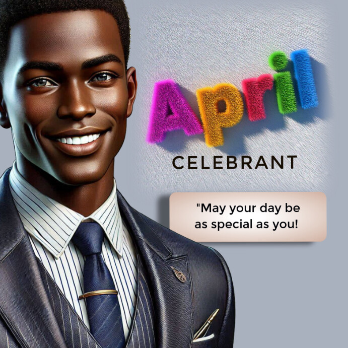 April celebrant Template | PosterMyWall