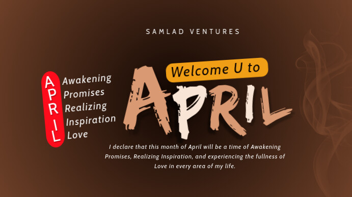 April Template | PosterMyWall