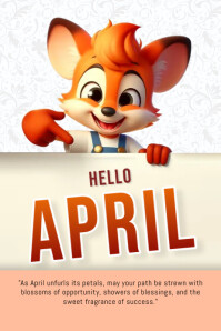 APRIL Template | PosterMyWall