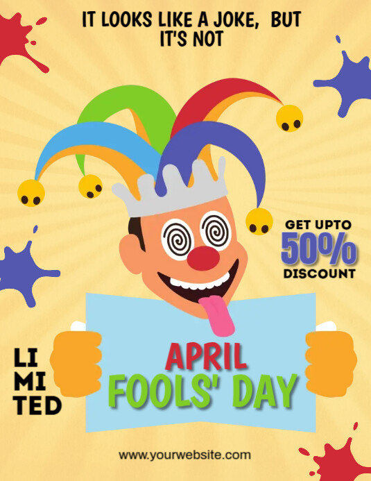 April Fool's Day Celebration Template | PosterMyWall