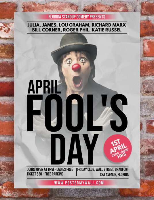 April Fool's Day Template | PosterMyWall