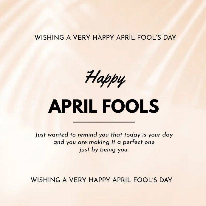 Copy of April Fool's Day Instagram Post | PosterMyWall