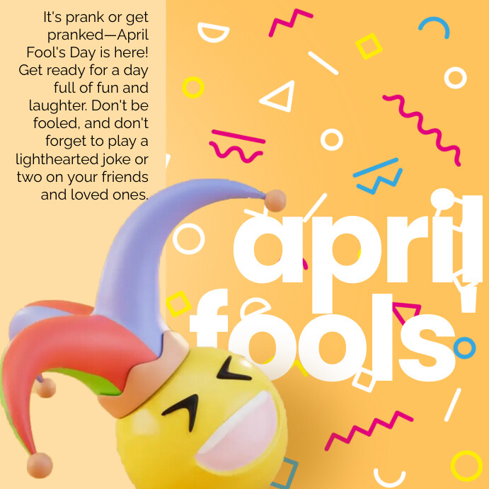 Copy of April Fool's Day Instagram Post | PosterMyWall