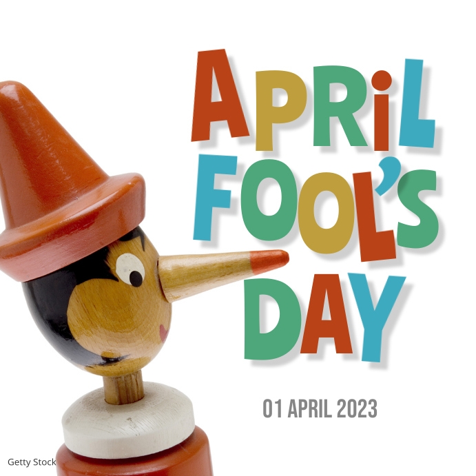 April Fool's Day Pinocchio Instagram Poster Template | PosterMyWall