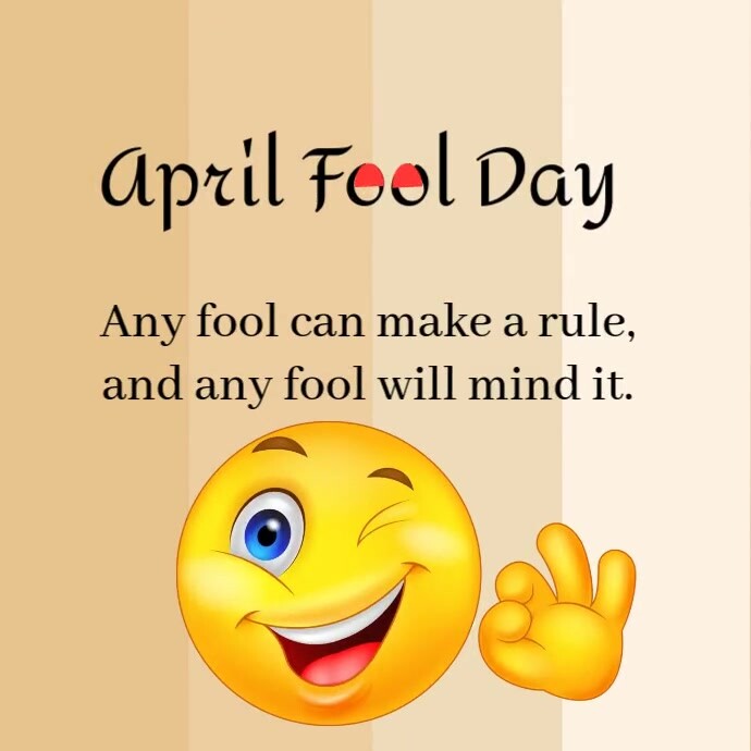 April Fool Day Template | PosterMyWall