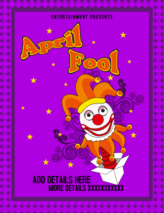 April Fool Flyer Template | PosterMyWall