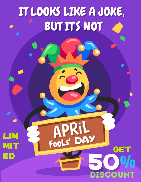 April Fools' Day Offer Template | PosterMyWall