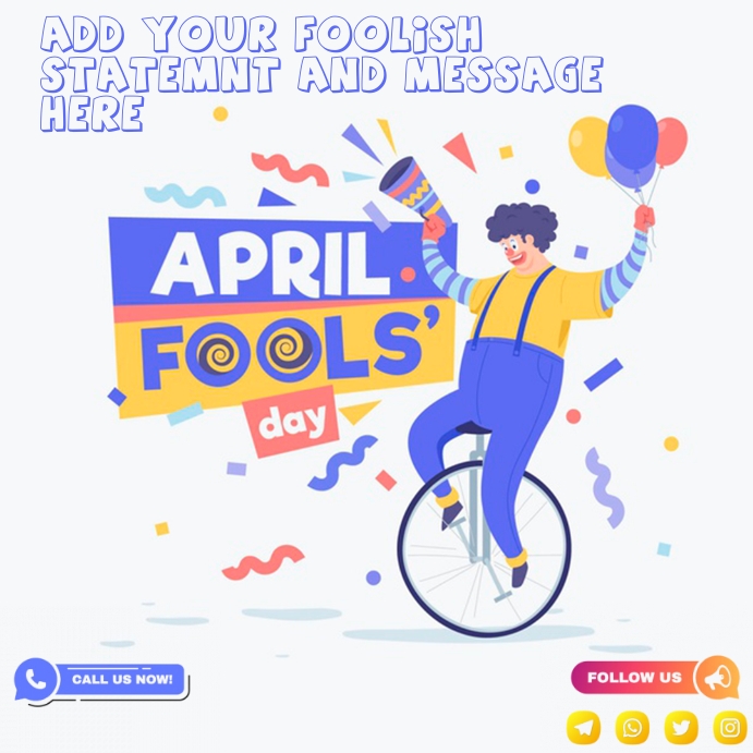 April fools day Template | PosterMyWall