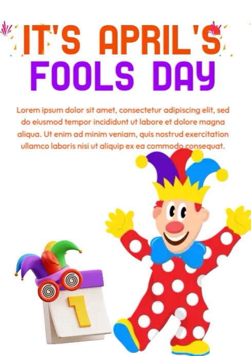 April Fools Day Template | PosterMyWall