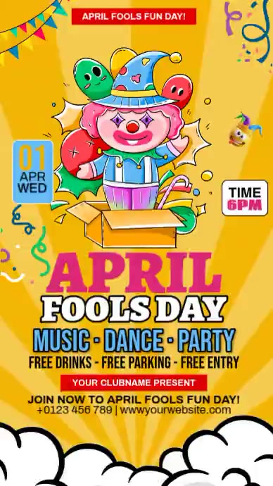 April Fools Day Event Template | PosterMyWall