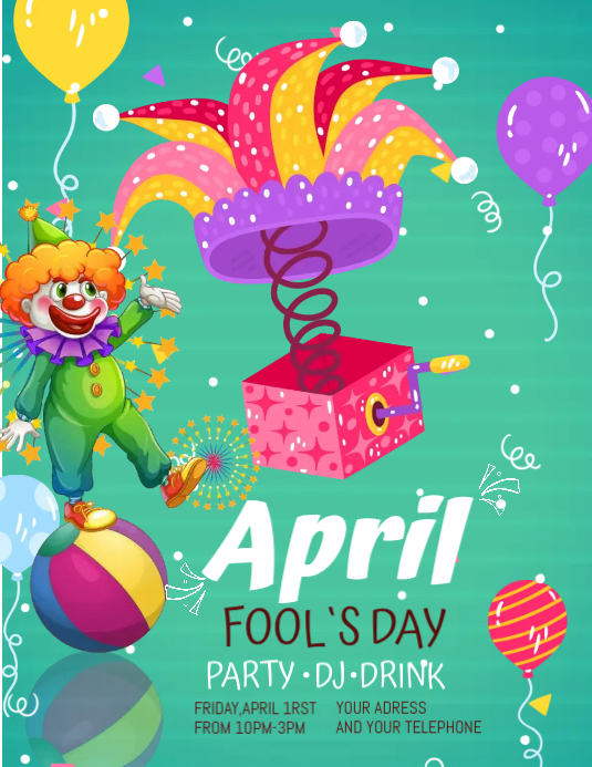 April Fools Day Flyer Design Template | PosterMyWall