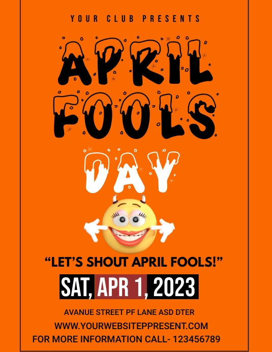 April Fools Day Poster Template | PosterMyWall