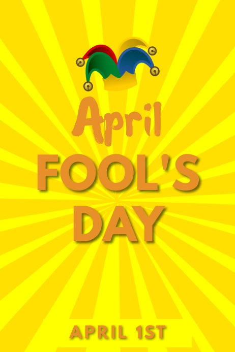 April Fools Day Poster Template | PosterMyWall