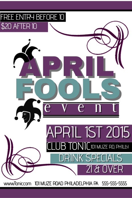 April Fools Event Template | PosterMyWall