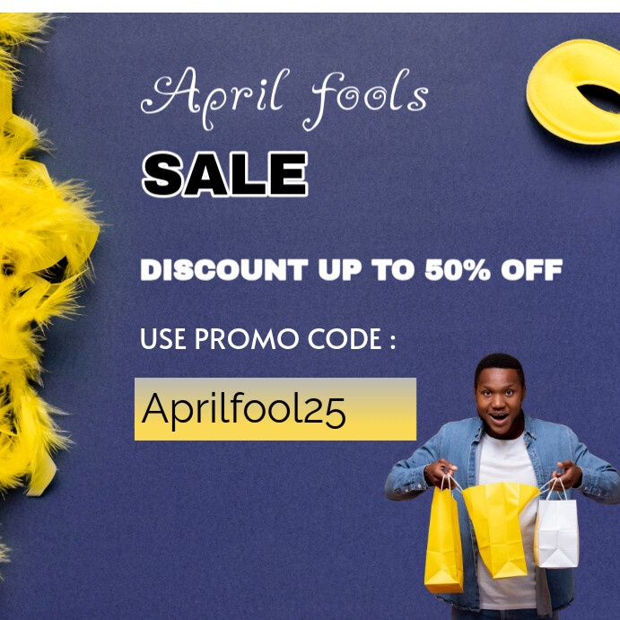 April fools sale discount template | PosterMyWall