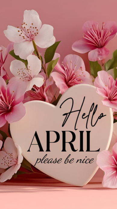 April new month greetings Template | PosterMyWall
