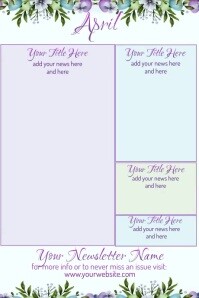April Newsletter by Paula Template | PosterMyWall