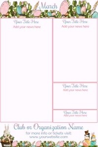 April Newsletter by Paula Template | PosterMyWall