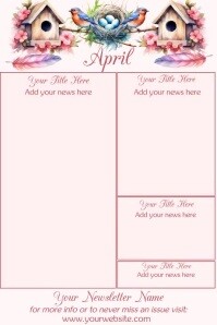 April Newsletter by Paula Template | PosterMyWall