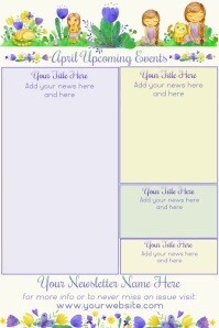 April Newsletter by Paula Template | PosterMyWall