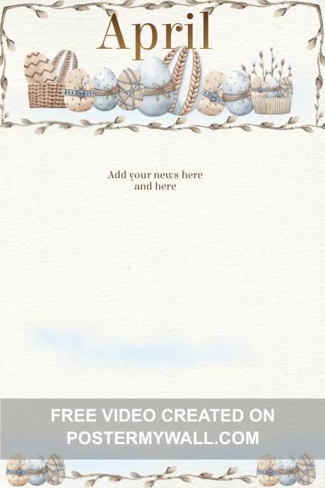 April Newsletter Template | PosterMyWall