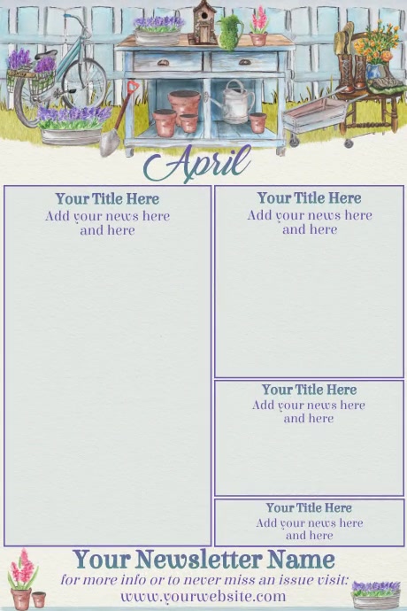 April Newsletter Template | PosterMyWall