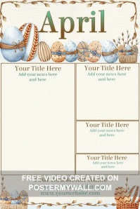 April Newsletter Template | PosterMyWall