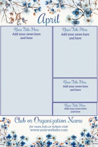 April Newsletter Template | PosterMyWall