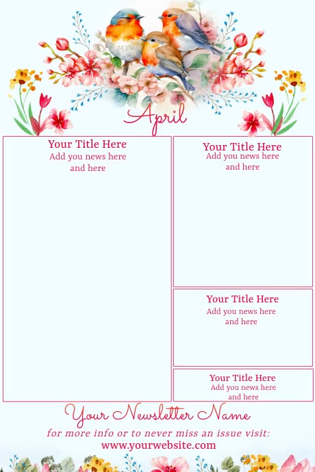 Copy of April Newsletter by Paula | PosterMyWall