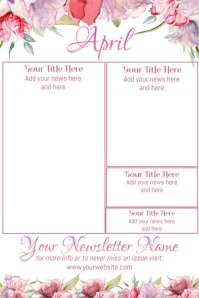 April Newsletter Template | PosterMyWall