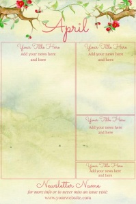 April Newsletter by Paula Template | PosterMyWall