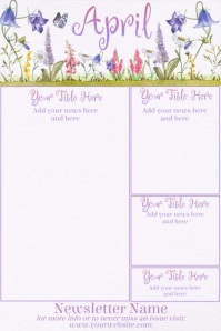 April Newsletter Template | PosterMyWall