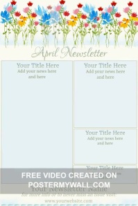 April Newsletter Template | PosterMyWall