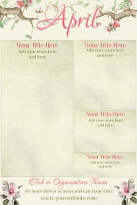 April Newsletter Template | PosterMyWall
