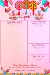 April Newsletter Template | PosterMyWall