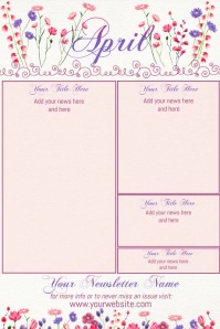April Newsletter by Paula Template | PosterMyWall