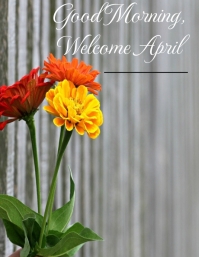 Hello April Flyer Template | PosterMyWall