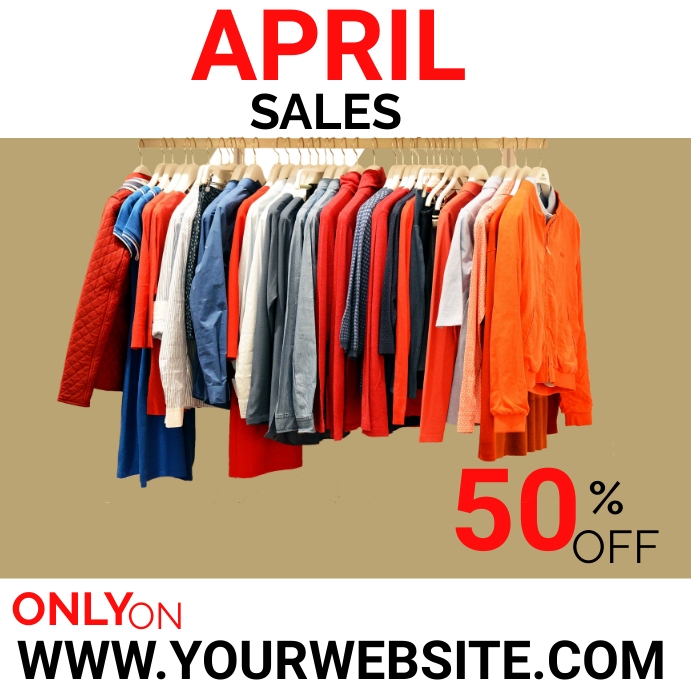 Plantilla de april sales customise templates | PosterMyWall