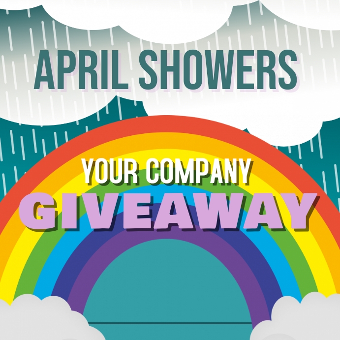 April Shower's Giveaway Template | PosterMyWall