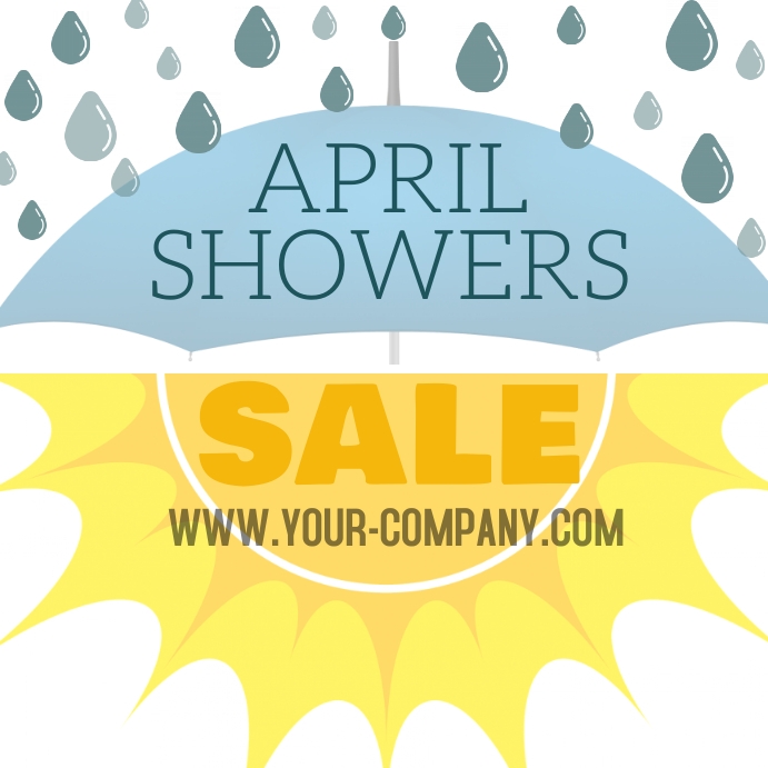 April Shower's Sale Template | PosterMyWall