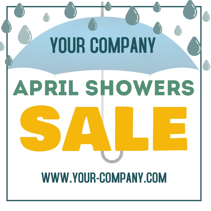 April Shower's Sale Template | PosterMyWall