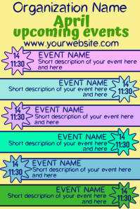 APRIL Template | PosterMyWall
