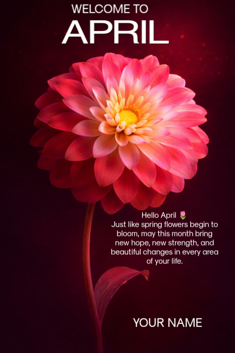 April upcoming events flyer Template | PosterMyWall