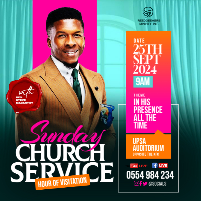 Plantilla de Aqua 3d 3d Maximalist Editable Instagram Church Event ...